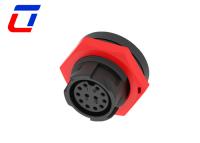 China IP67 M19 Push Lcok 12 Pin Waterproof Data Connector Plastic PA66 for sale