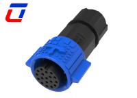 China PA66 Material Waterproof Wire To Wire Plug Connectors 18 Pin Push Lock for sale
