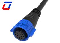 China 18 Pin Circular Waterproof Data Connector M19 Push Pull Cable To Cable Connectors for sale