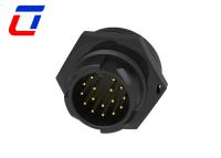 China 18 Pin Push Lock Waterproof Data Connector Male Panel Mount Circular Connector for sale