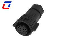 China 18 Pin Push Lock Waterproof Data Connector Male Panel Mount Circular Connector for sale