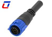 China 12 Pin Waterproof Data Connector M19 Push Lock Industrial Plug Socket for sale