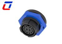 China 12 Pin Waterproof Data Connector M19 Push Lock Industrial Plug Socket for sale