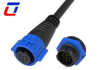 China 9 Pin Data Connector  M19 IP67 Waterproof Connector For LED for sale