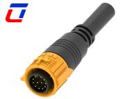 China Male Cable 12 Pin Waterproof Connector Wire To Board IP67 For Signal Transmission for sale