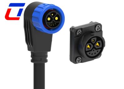 China 1 Grounding 2 Power 5 Data M23 IP67 Waterproof Connector Push Locking for sale