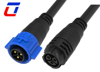 China 20A Current Rated Push Locking System M19 Waterporof Power Molded Cable Connector for sale