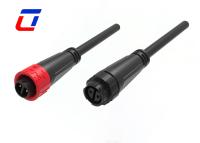 China Waterproof  M16 2 Pin Circular Quick Lock  Connector Male To Female 300V Rated for sale