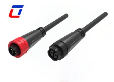 China Waterproof  M16 2 Pin Circular Quick Lock  Connector Male To Female 300V Rated for sale