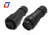 China Waterproof  M16 2 Pin Circular Quick Lock  Connector Male To Female 300V Rated for sale