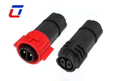 China M19 2Pin 20A Push Lock  Power Waterproof High Current Power Connector for sale