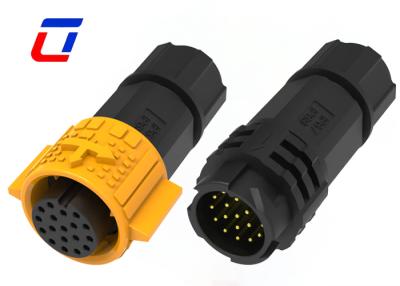 China 18 Pin Circular Connector M19 Wire To Wire Outdoor Quick Lock Electrical Connectors for sale