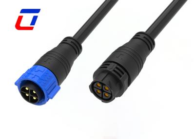 China Waterproof Electrical  500V M25 4 Pin Waterproof Push Lock Connectors for sale