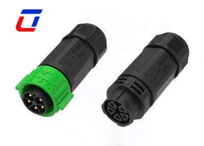 China 5 Pin Industrial Waterproof Power Connector M25 Cable  Male To Female for sale