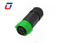 China 5 Pin Industrial Waterproof Power Connector M25 Cable  Male To Female for sale