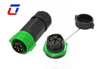 China 5 Pin Industrial Waterproof Power Connector M25 Cable  Male To Female for sale