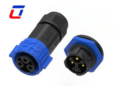 China Waterproof Connector  M25 3+3 Pin IP67 15A Male Female  Quick Lock Plug Socket for sale