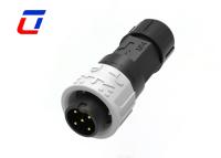 China Circular Plastic Waterproof M16 IP67 5 Pin Easy Installation Connector Male And Female for sale