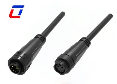 China Multi Pin Waterproof Connector M16 2+4 Pin Nylon  Wire Connectors For Industrial Sensors for sale