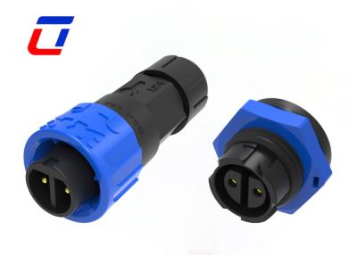 China 2 Pin Circular Power Connector M16 10A 300V Waterproof Male Female Plug Socket for sale