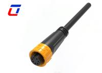 China M16 7 Pin Waterproof Connector 60V Low Voltage CE PA66 Data Cable Connector for sale