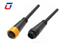 China M16 7 Pin Waterproof Connector 60V Low Voltage CE PA66 Data Cable Connector for sale