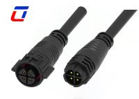 China M19  15A 4 Pin Wire To Wire Connector IP67  Push Lock Outdoor Power Connectors for sale