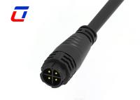 China M19  15A 4 Pin Wire To Wire Connector IP67  Push Lock Outdoor Power Connectors for sale