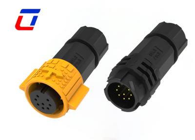 China 8 Pin M19 Data Connector 300V IP67 Outdoor Quick Release Wire Connector for sale