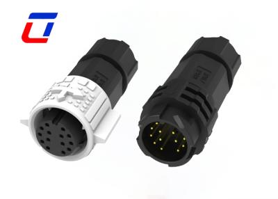 China Push Locking 14 Pin Waterproof Connector M19 OEM Gold Plated Wire Connectors for sale