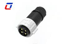 China PA66 M25 4 Pin Power Connector OEM Push Pull Cable To Cable Connectors for sale