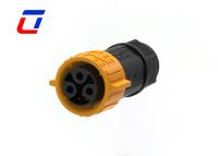 China 3+3 Pin M25 Plug And Socket Connector IP67 Quick Lock Signal Power Connectors for sale
