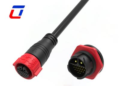 China Plastic Circular Connectors M25 2+20Pin  Low Voltage IP67 Waterproof Connector for sale