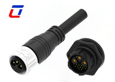 China PA66 M25 3+13 Pin Plug And Socket Cable Connector Quick Release Waterproof Connector for sale