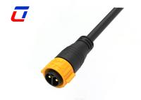 China 50A M25 2 Pin Male Female Connector 500V Molded Cable Brass Gold-Plated Connector for sale