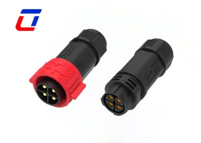 China M25 4 Pin Male Female Connector ROHS Push Locking Wire To Wire Power connector for sale