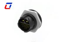 China IP67 M25 Gold Plated Wire Connectors 300V 2+20 Pin Plug Socket Connector for sale