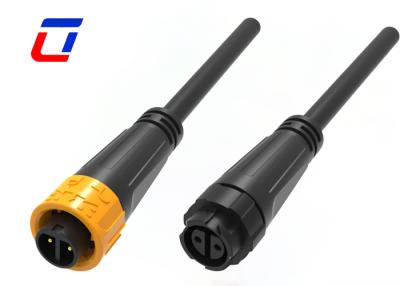 China M16 Waterproof Circular Connector 300V 2 Pin Male To Female Cable Connectors for sale