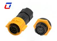 China M19 11Pin IP67 Panel Mount Connector Push Pull Industrial Plug Socket For Data for sale
