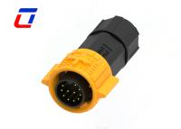 China M19 11Pin IP67 Panel Mount Connector Push Pull Industrial Plug Socket For Data for sale