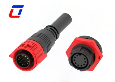 China M19 Male Female Plug Socket 9Pin  Signal Outdoor Waterproof Cable To Board for sale