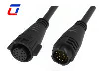 China PA66 16 Pin Round Connector M19 Male And Female Push Lock Wire To Wire Connectors for sale