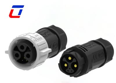 China 3+3 Pin M25 Male Female Waterproof Connector IP67 Plastic PA66 Power Data Connector for sale