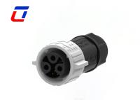 China 3+3 Pin M25 Male Female Waterproof Connector IP67 Plastic PA66 Power Data Connector for sale