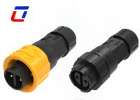 China M16 2 Pin Waterproof Circular Connectors Brass Gold-Plated  Outdoor Power Connector for sale