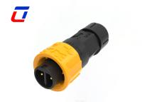 China M16 2 Pin Waterproof Circular Connectors Brass Gold-Plated  Outdoor Power Connector for sale