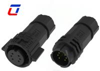 China 300V M19 Male Female Connector 6 Pin Nylon Outdoor Waterproof Cable Connector for sale