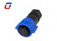 China Push Locking Waterproof Data Connector M19 14 Pin Nylon Led Wire To Wire Connector for sale