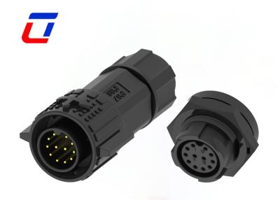 China M19 12 Pin Panel Mount Connector Waterproof Quick Disconnect Wire To Board Connectors for sale