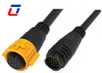 China Waterproof Automotive Connectors M19 18 Pin Male Female Outdoor Connectors for sale
